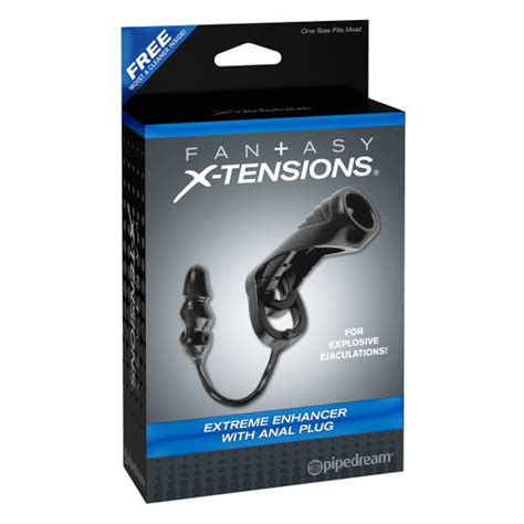 Fantasy X Tensions Extreme Enhancer Plug Zwart Mirandanl