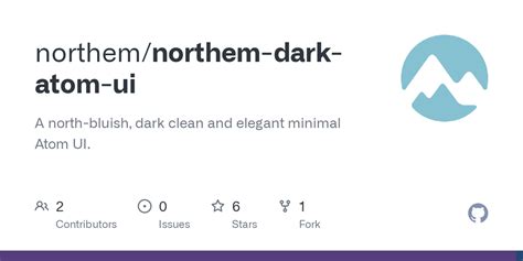Github Northemnorthem Dark Atom Ui A North Bluish Dark Clean And