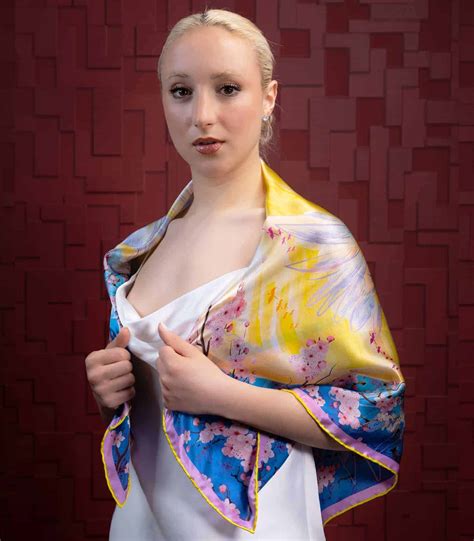 Art Silk Scarves Uk Women Luxury Scarves Sayna London