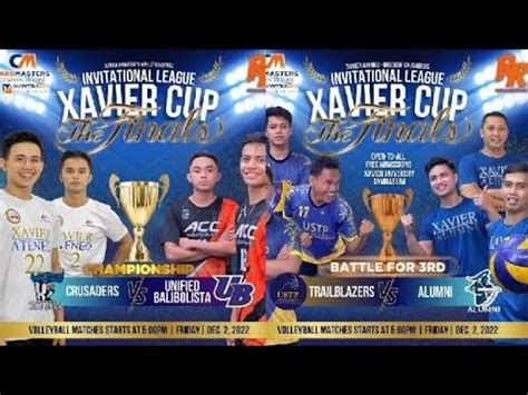 XUFD Volleyball USTP Vs XU Alumni ACC UB Vs XU Varsity December 2