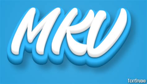 MKV Text Effect And Logo Design Word