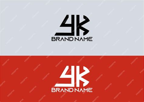 Premium Vector Modern Monogram Initial Letter Yk Logo Design Template