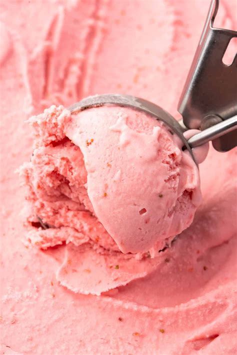 Strawberry Ice Cream Scoops