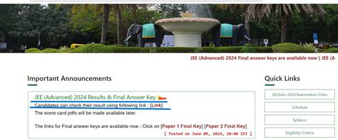 JEE Advanced Result Date June Announced Direct Link Scorecard And Cutoff