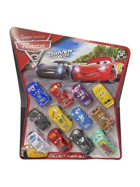 Cars 12 In 1 Toy Toys Car Pull Back Lightning Mcqueen Mater Lazada Ph