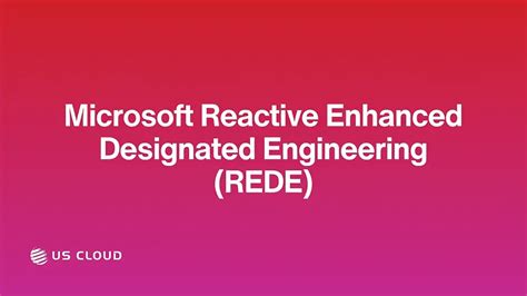 Microsoft Reactive Enhanced Designated Engineering Rede Us Cloud