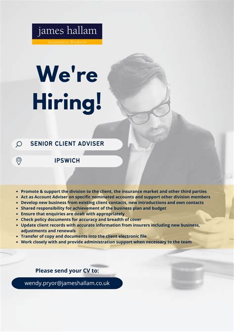 Jobopportunity Werehiring James Hallam Limited