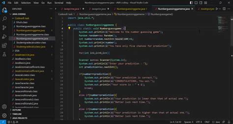 Successful Completion Of Coding Internship With A Number Guessing Game