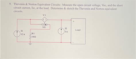 thevenin and norton equivalent circuits measure the