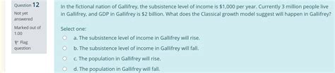 Solved Question 1 According To The Classical Growth Theory