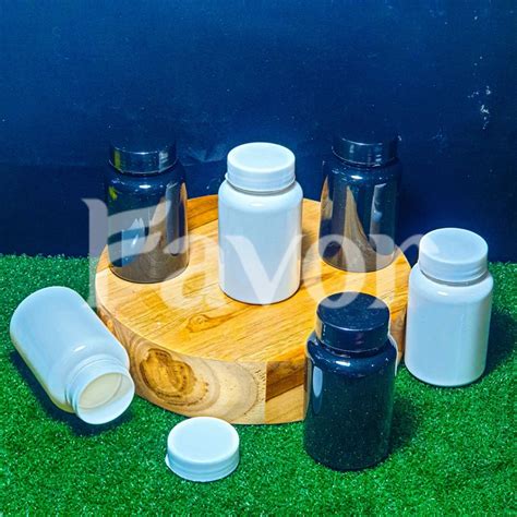 Jual Botol Kapsul Glossy 135 Ml 2 Warna Kapsul Obat Vitamin
