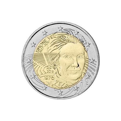 Simone Veil 2 Euro 2018 Francia Monedas Lamasbolano