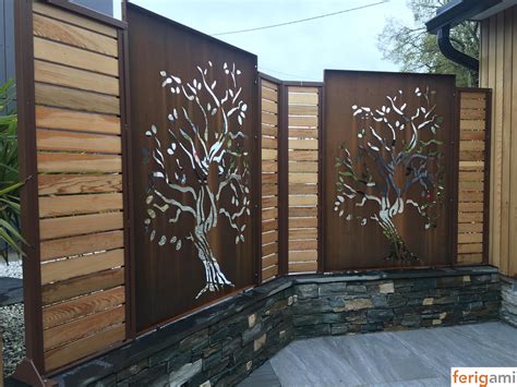 Les panneaux brise vue corten occultants panneaux décoratifs brise soleil