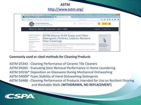 Cspa Product Evaluation And Test Methods Pptx