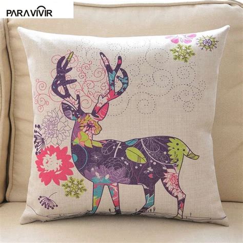 Animal Moose Cushion Cover For Home Decor Cushion Covers For Sofa Throw