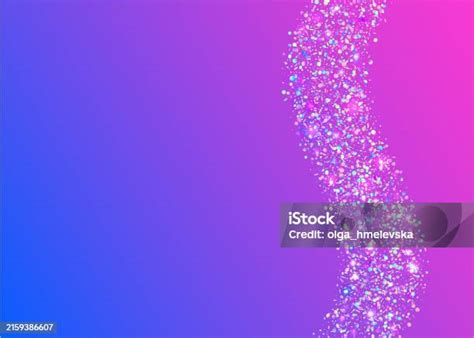 카니발 색종이 모던 더스트 핑크 글레어 글리터 디스코 고립 배경 유니콘 버스트 디지털 리본 라이트 패턴 파티 스파클 보라색 카니발 색종이 굴절에 대한 스톡 벡터 아트 및