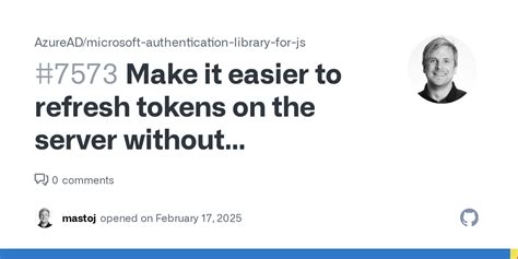 Make It Easier To Refresh Tokens On The Server Without Distributed
