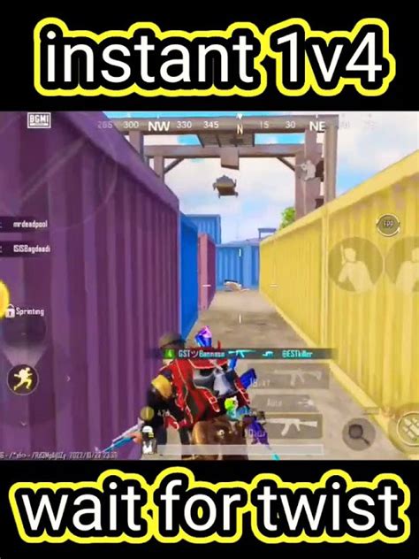 Wait For Instant 1v4 Clutch Bgmi Shorts Pubg Shortsviral Viral