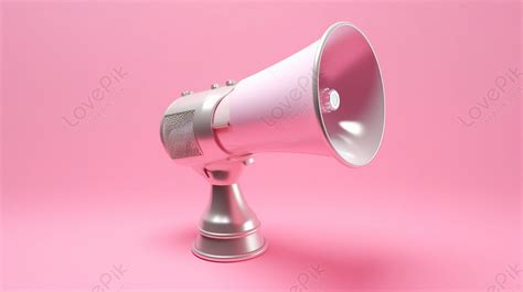 핑크색 배경으로 3d 정보발표 컨셉에서 확성기 효과 강화 마케팅 일러스트레이션 배경 대중 연설 배경 소식 배경 이미지 Hd 마케팅 일러스트레이션 대중 연설 소식