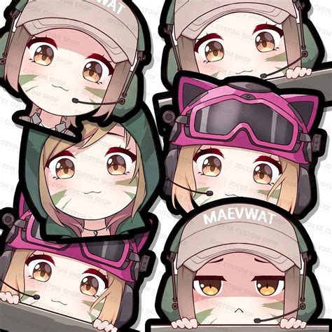 Call Of Duty Mobile Urban Tracker Maevwat Chibi Character Waterproof Peeker Stickers Shopee