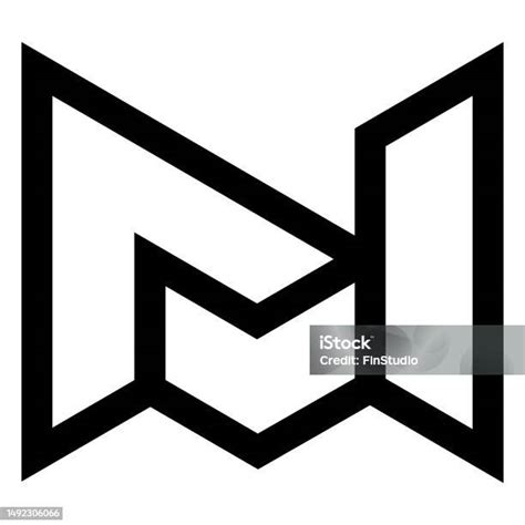 Logo Wn Awal Inovatif Profesional Dan Logo Nw Huruf Wn Atau Nw Monogram