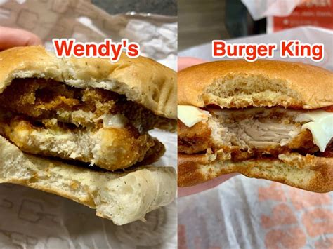 Burger King Vs Wendys Italian Chicken Sandwich Reviews Photos