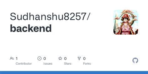 Github Sudhanshu8257backend