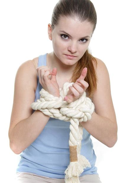 Tied Woman Telegraph