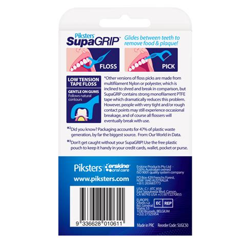 Piksters Supagrip Flosser 50 Pack Discount Chemist
