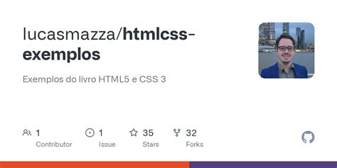 GitHub Lucasmazza Htmlcss Exemplos Exemplos Do Livro HTML E CSS