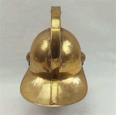 Australian New South Wales Merryweather Pattern Brass Firemans Helmet