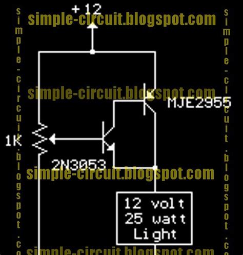 Simple Adjustable Voltage Circuit Source With Npn Transistor Diagram