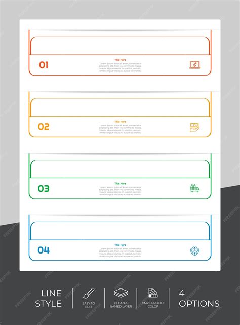 Premium Vector Workflow Infographic Vector Design With 4 Steps And