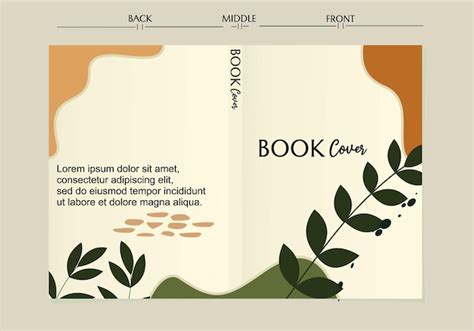 Colección De Portadas De Libros Estéticos Plantillas Con Linda Hoja
