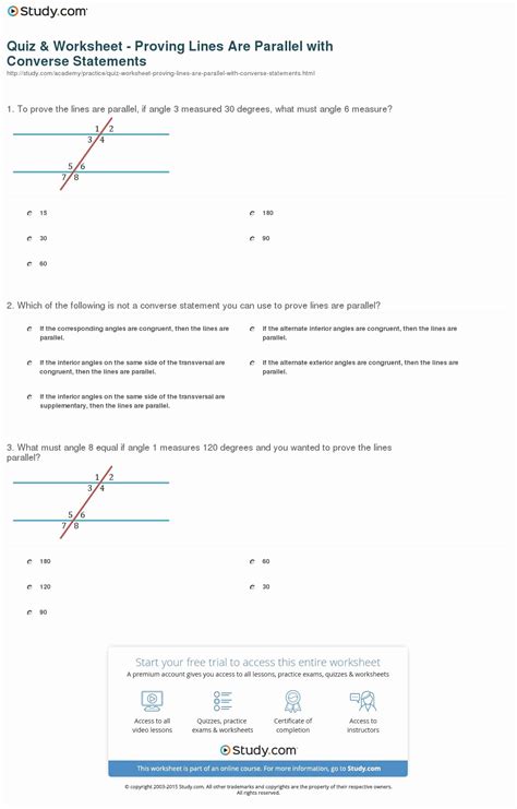 50 Parallel Lines Proofs Worksheet Answers Chessmuseum Template Library