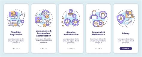 Premium Vector Ciam Pros Onboarding Mobile App Screen