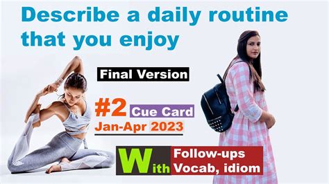 Describe A Daily Routine That You Enjoy Cue Card