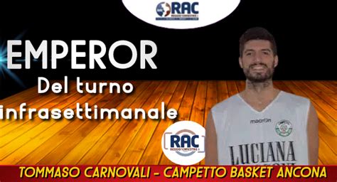 L EMPEROR RAC E TOMMY CARNOVALI Reggio A Canestro