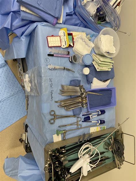Laparoscopic Ovarian Cystectomy Mayo Stand And Back Table Setup CSTSetup