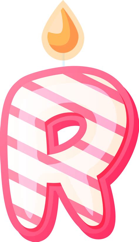 Brithday Vela Alfabeto Letra R 48476653 Png