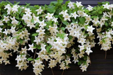 Premium Photo Exploring The Exquisite Beauty Of Jasminum Adenophyllum Wall Vine Vines Delicate
