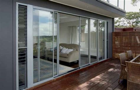 Aluminium Double Tempered Glass Sliding Doors High Quality Energy