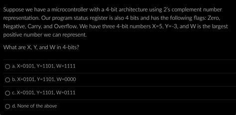 Solved Suppose We Have A Microcontroller With A Bit Chegg