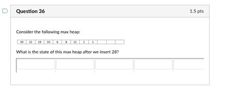 Solved Question Pts Consider The Following Max Heap Chegg