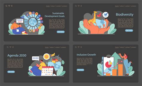 Comprehensive Sdgs Interface Set Visualizing Global Targets For