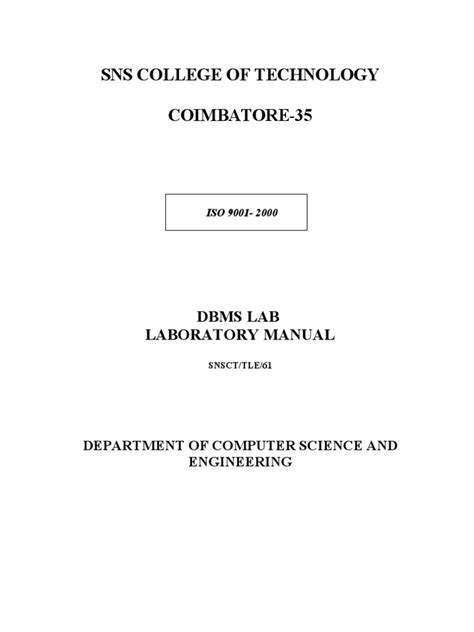 Dbms Lab Pdf Plsql Sql