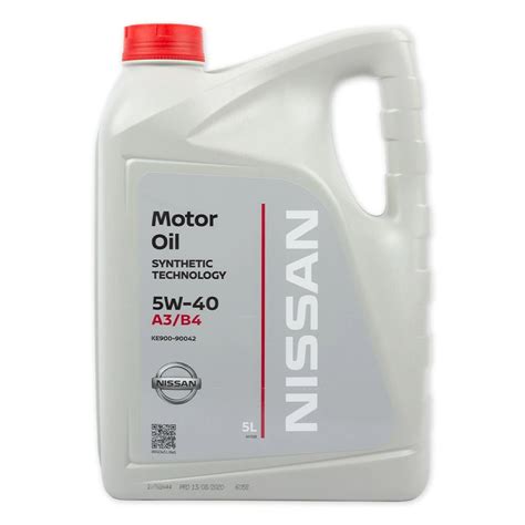 Моторное масло Nissan KE900-90042 5W-40 синтетическое 5 л (арт. KE900 ...