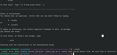 Cannot Install Stata On Linux Plz Help R Stata