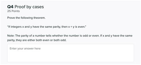 Solved Q Proof By Cases Points Prove The Following Chegg