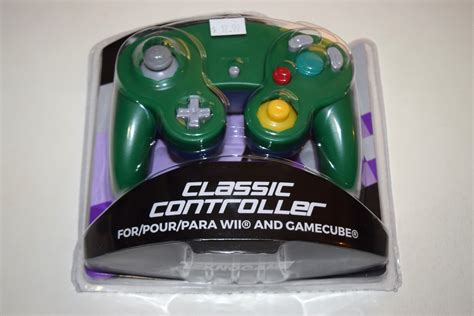 Classic Controller Luigi Green Blue Nintendo Gamecube Console System